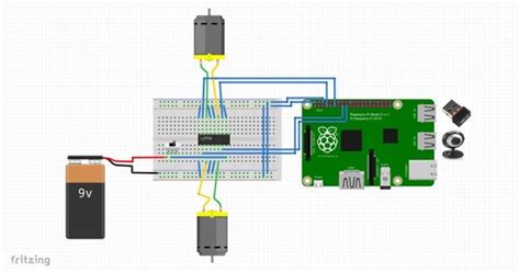 raspberry pi wifi controlled video streaming robot 8 steps with