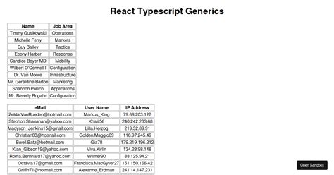 react typescript generics codesandbox