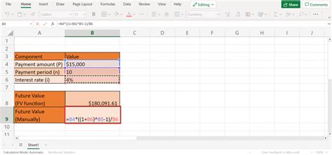 How To Get Future Value Of Annuity Formula In Excel Sheetaki