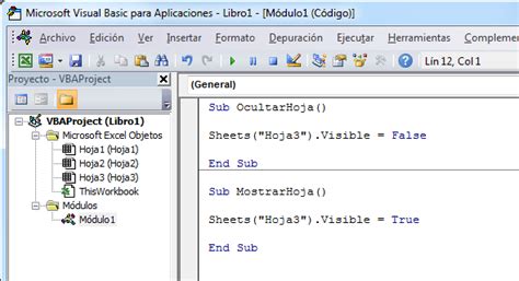 ocultar una hoja de excel con una macro excel total