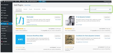 how to add custom html with shortcode colibri docs