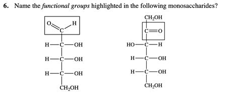 Solved 6 Name The Functional Groups Highlighted In The Following