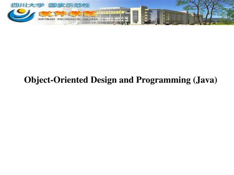 ppt object oriented design and programming java powerpoint