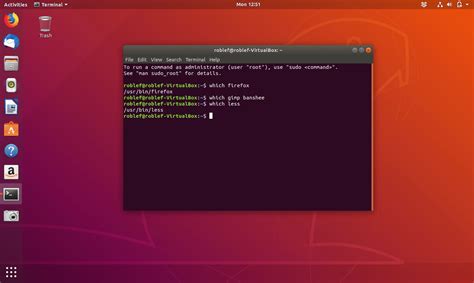 example uses of the linux which command
