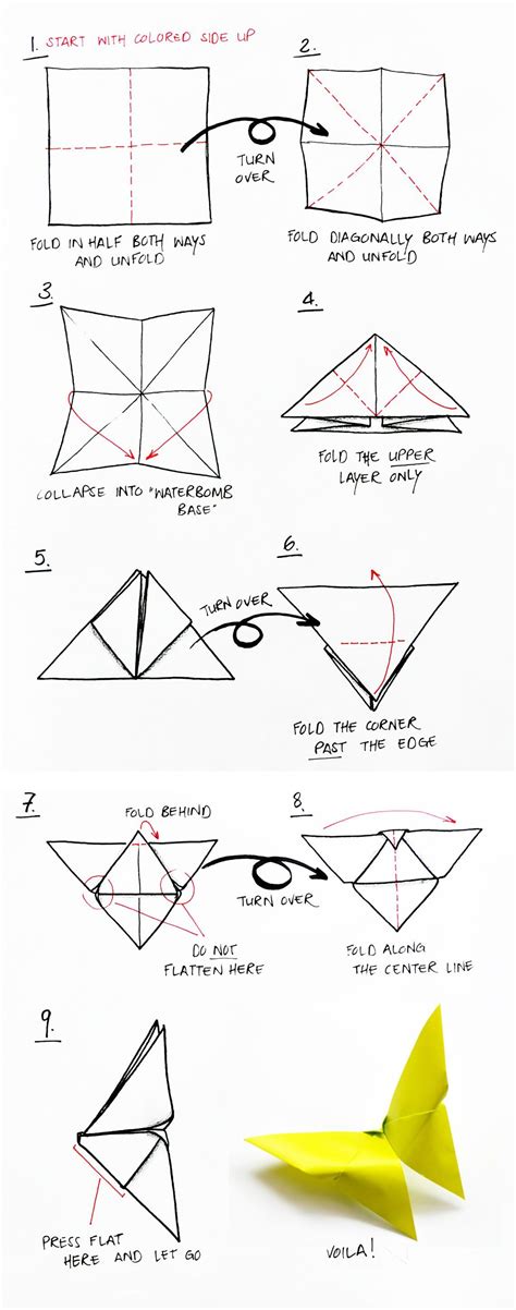 Origami Remarkable Origami Butterfly Instructions Origami Origami