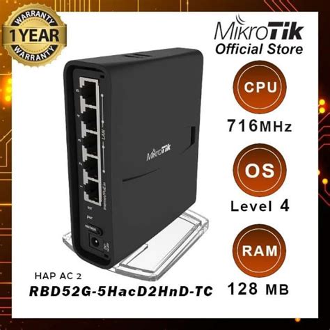 Jual Mikrotik Rbd52g 5hacd2hnd Tc Hap Ac2 Router Hitam Di Seller