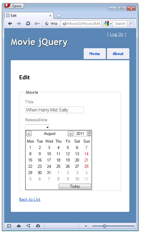 uso del calendario emergente datepicker de html5 y jquery ui con asp