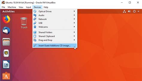 installing virtualbox guest additions on ubuntu 18 04