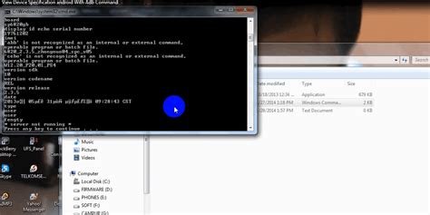 how to view device specification android with adb command adb command