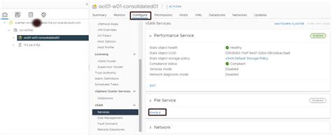 configure vmware vsan file share with oracle cloud vmware solution