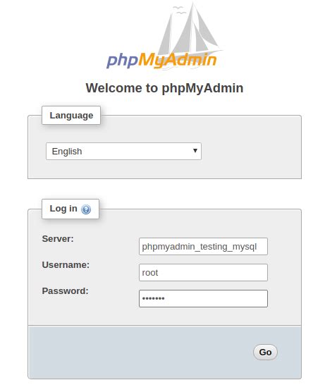 mysql docker run phpmyadmin inside alpine container stack overflow