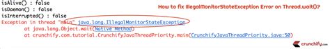 how to fix exception in thread main java lang