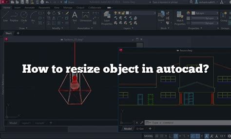 how to resize object in autocad
