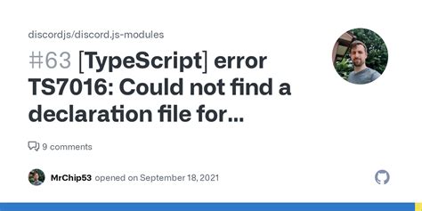 [typescript] error ts7016 could not find a declaration file for module