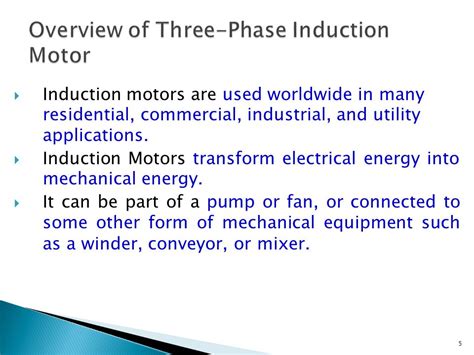 Applications Of Three Phase Induction Motor Ppt Wiring Work