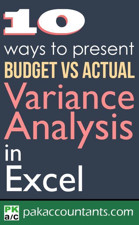10 Ways To Make Excel Variance Reports And Charts How To Artofit