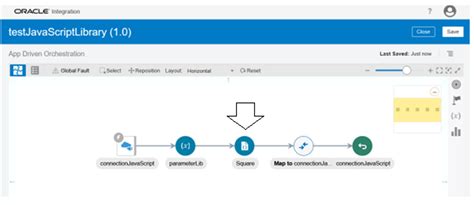how to use javascript library in oracle integration cloud oic