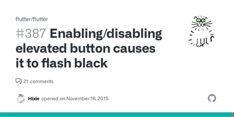enabling disabling elevated button causes it to flash black · issue