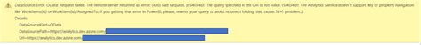 the query specified in the uri is not valid quer power platform