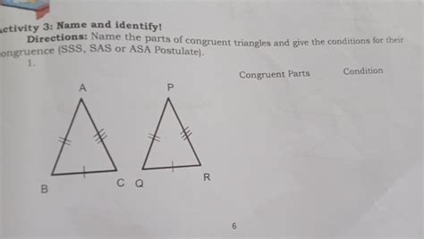 Solved Activity 3 Name And Identify Directions Name The Parts Of