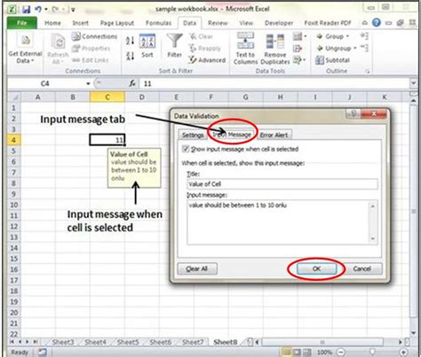 excel data validation