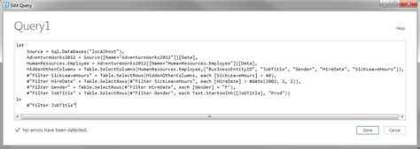 baru 33 query code