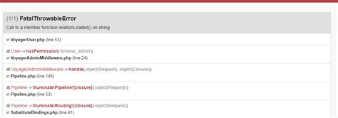laravel call to a member function relationloaded on