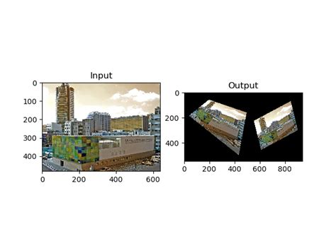 opencv image warping python stack overflow