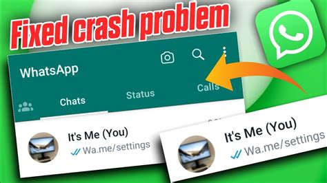 Fix Whatsapp Crash Message Vwa Me Settings Whatsapp Solution Wa Me