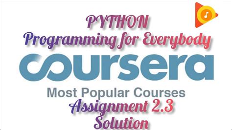 coursera programming for everybody assignment 2 3 program solution
