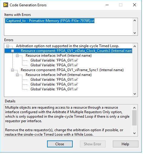 labview pfga timed loop communications outside of timed loops ni