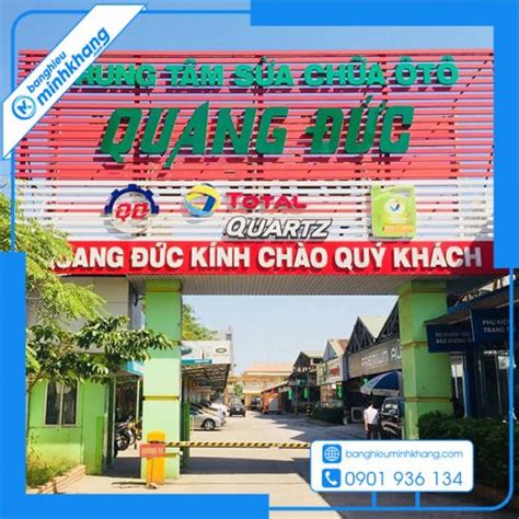 15 Mẫu Bảng Hiệu Gara Ô Tô Chăm Sóc Xe Đẹp Sang Trọng Bảng Hiệu
