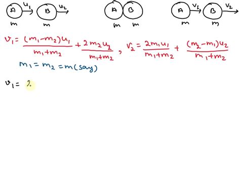 Solved Two Bodies Of Equal Masses Moving With Different Velocities In