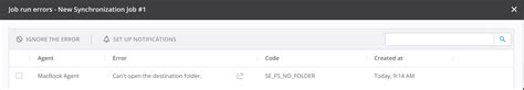 missing folder errors resilio connect