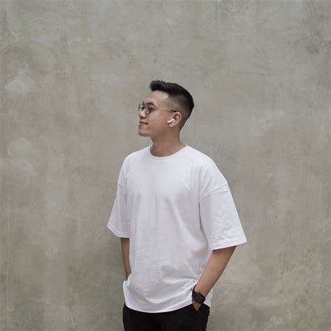 Jual Kaos Oversize Korea Pria Wanita Polos Putih Katun Lokal Korean