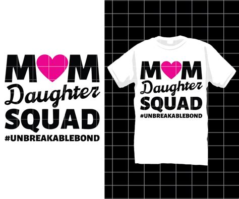 Mom Daughter Squad Svg Mama Svg Mothers Day Svg Mom Life Etsy