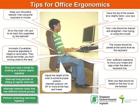 Steps To Setting Up An Ergonomic Workstation [infographic] 45 Off