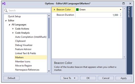 marker settings coderush devexpress documentation