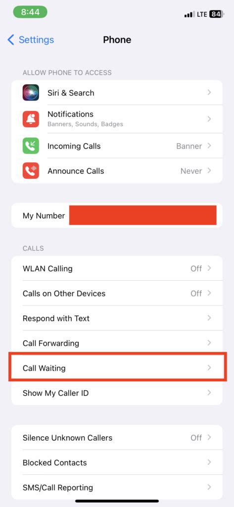 Disable Call Waiting Permanently