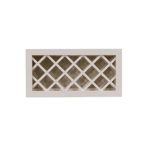 Hampton Creamy White Finish Wall Wine Rack Cabinet W36 H18 D12
