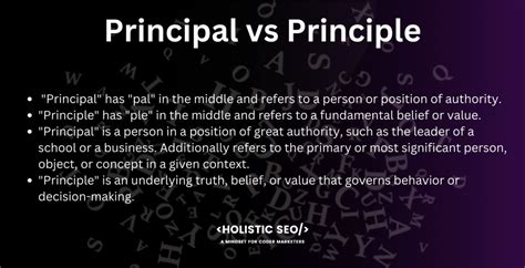 School Principal Or Principle