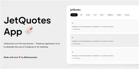 a simple quotes app with jetpack compose