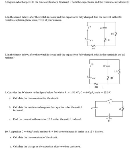 How To Calculate Time Constant Of Rc Circuit Wiring Diagram
