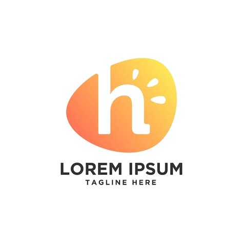 Diseño De Logotipo Letra H Vector Premium