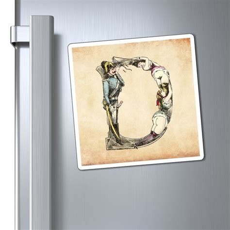 Magnet Featuring The Letter D From The Erotic Alphabet 1880 By Frenc