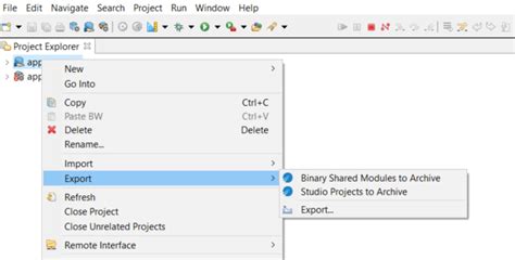 exporting a shared module as a binary shared module