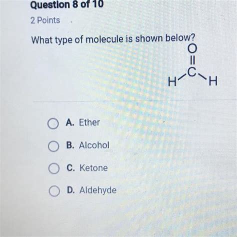 What Type Of Molecule Is Shown Below Apex