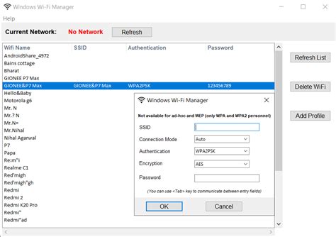 github nihalagarwal windows wi fi manager this desktop application