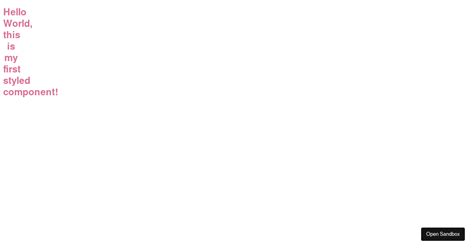 styled components codesandbox