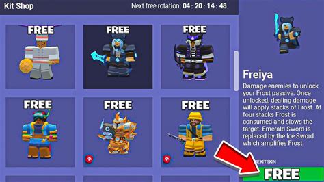 How To Get Every Kit Free Roblox Bedwars Youtube